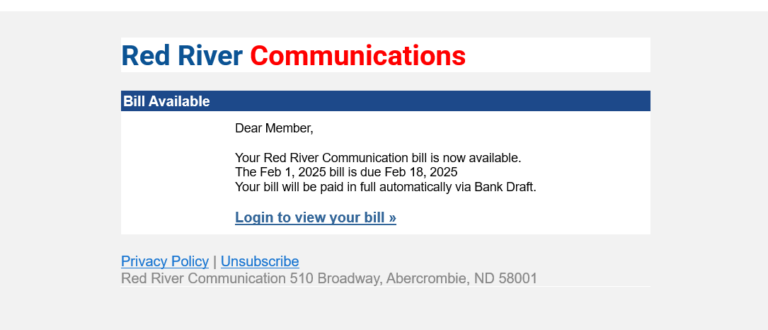 Email Support – Red River Communications